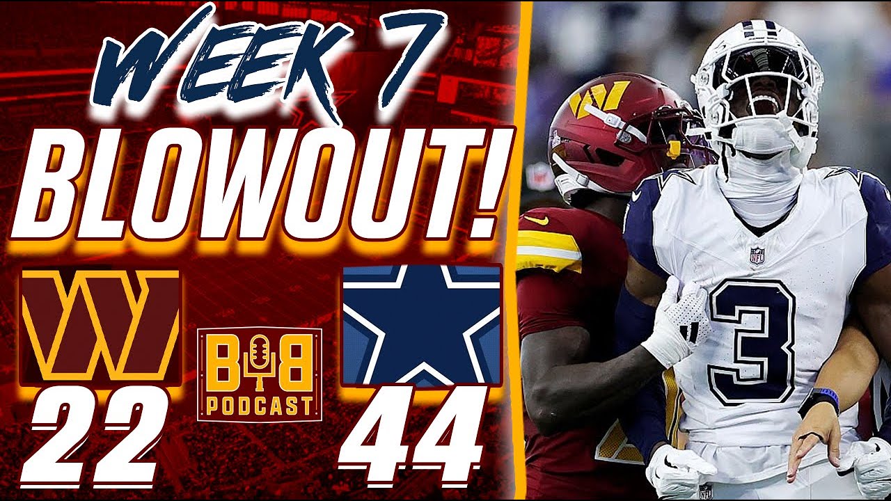 📉THE SEASON OVER?! COWBOYS HUMILIATE COMMANDERS 44-22! Week 7 Postgame ...