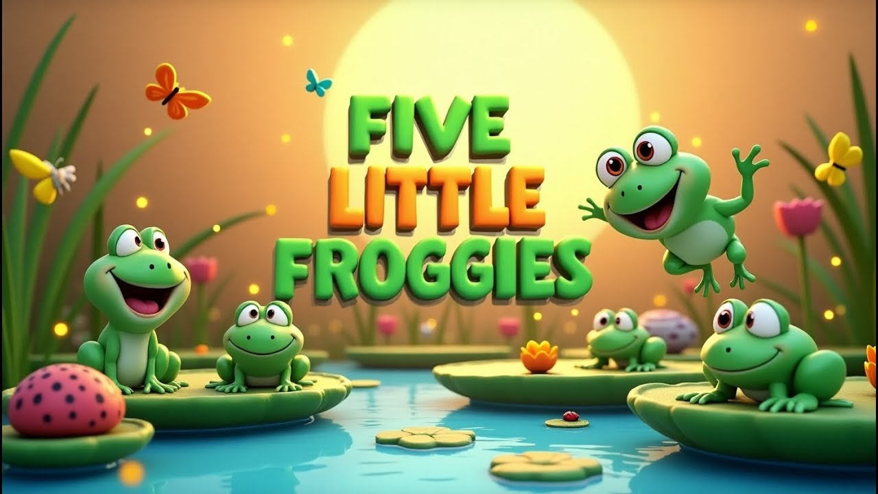 Dance Party with Five Little Froggies | Make A Splash 🐸 | Fun Kids Song ...