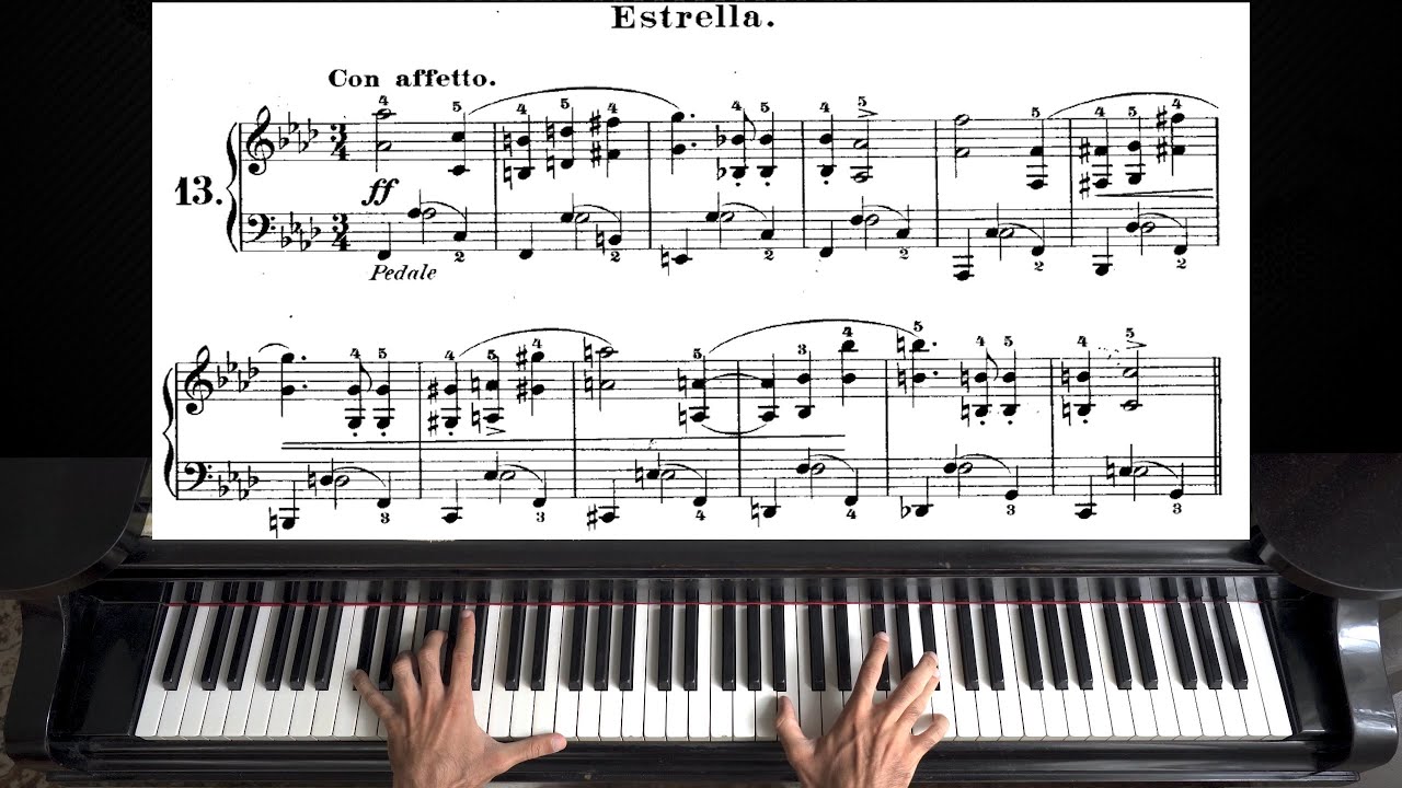 Schumann - Carnaval Op.9, No. 13 "Estrella" | Piano with Sheet Music ...