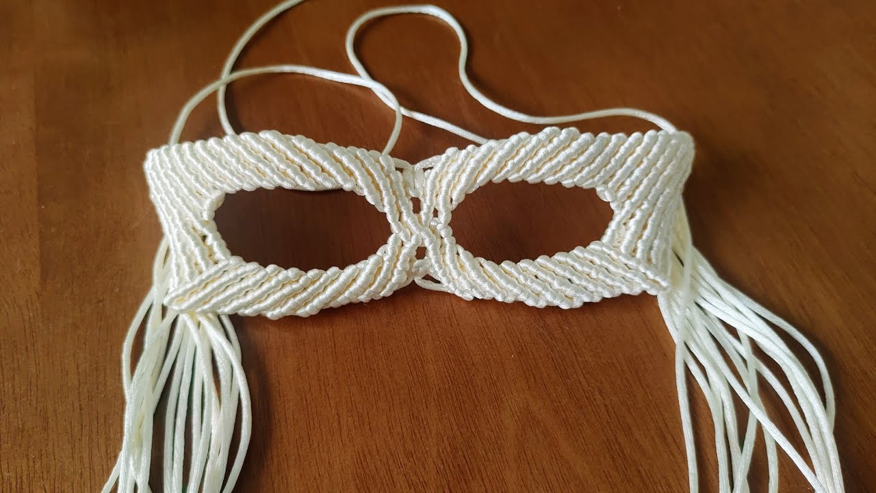 Máscara de Carnaval em macramê - YouTube