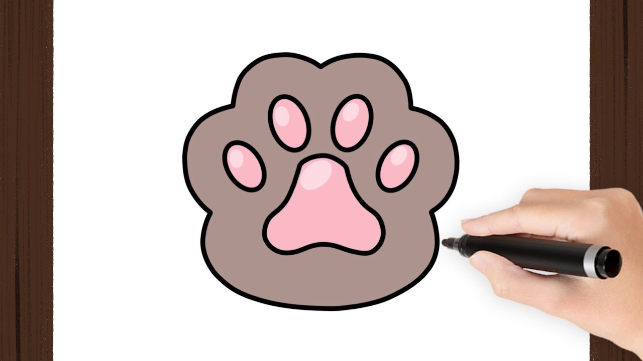 How To Draw a CAT PAW KAWAII I Easy II Como Desenhar uma PATINHA DE ...