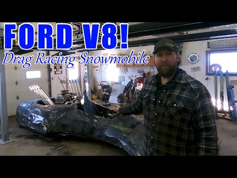 Ford V8 Powered Dual Track Drag Racing Snowmobile - Will It Run after ...