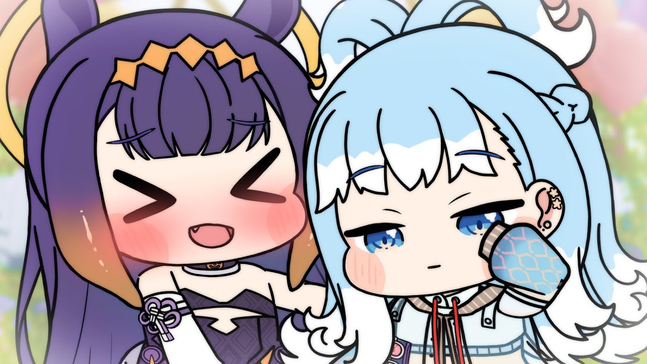 Kobo and ina's super cute interaction💙💜｜Hololive Animation｜Kobo Kanaeru ...