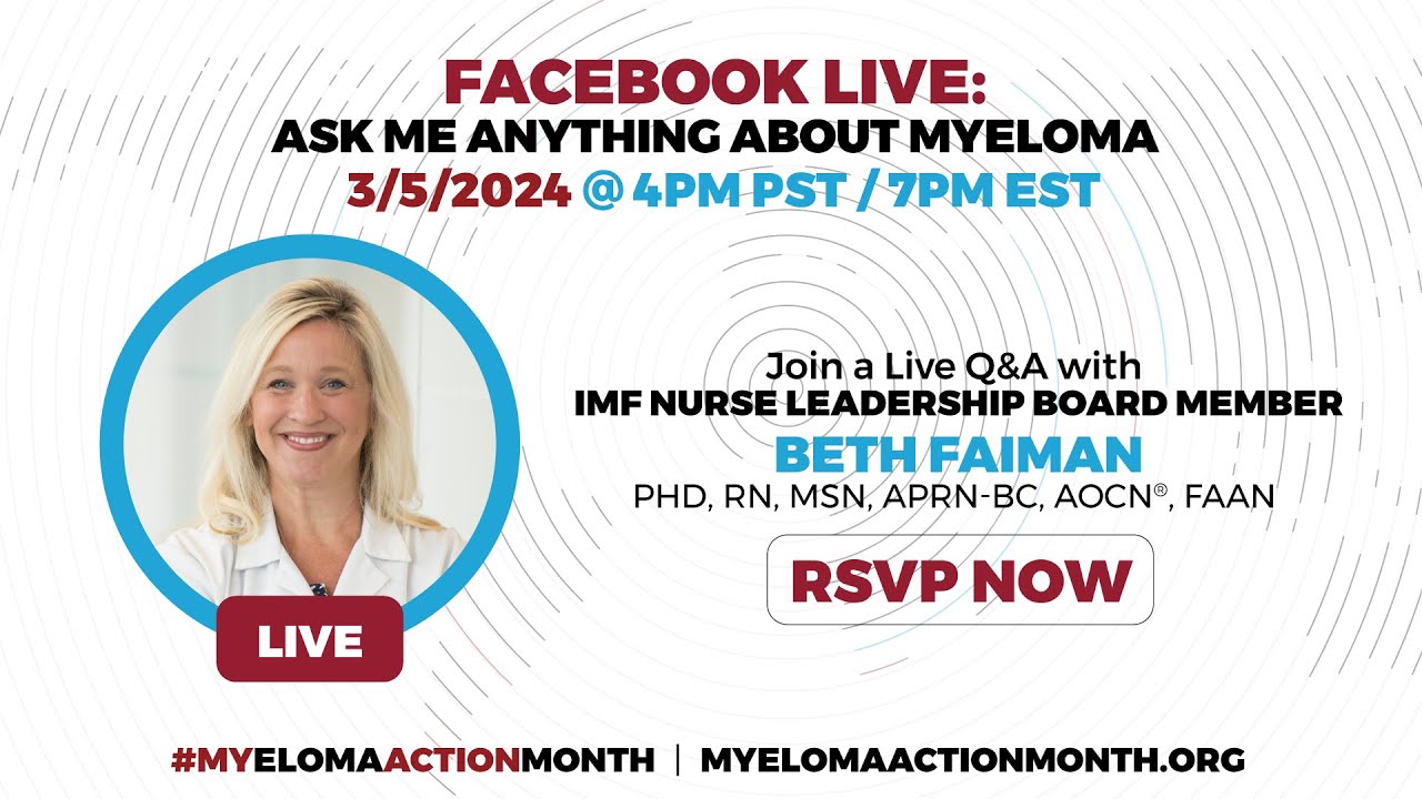 #MyelomaActionMonth | Q&A with IMF NLB Member Beth Faiman: Watch the Replay - YouTube