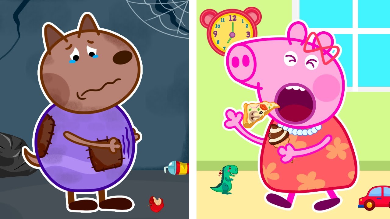 What happened? Rich Peppa Pig and Poor Danny Dog | Peppa Pig Funny ...