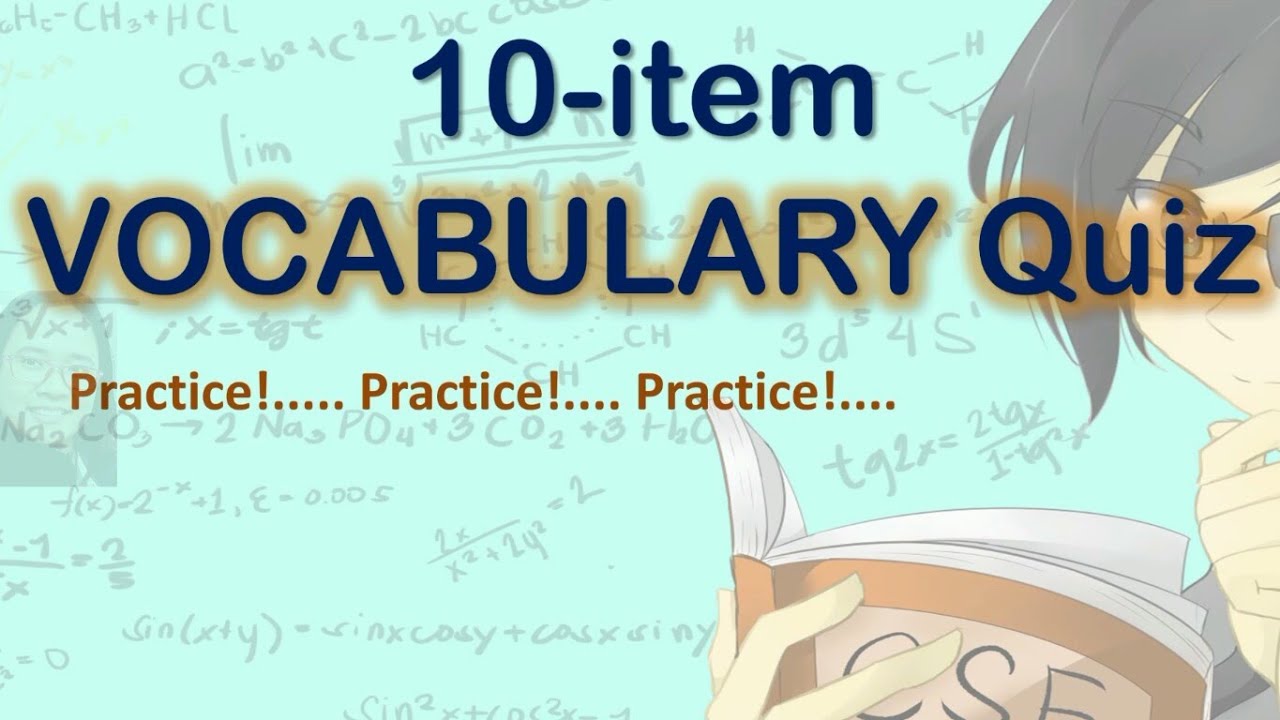 VOCABULARY quiz | English | CSE | entrance test - YouTube
