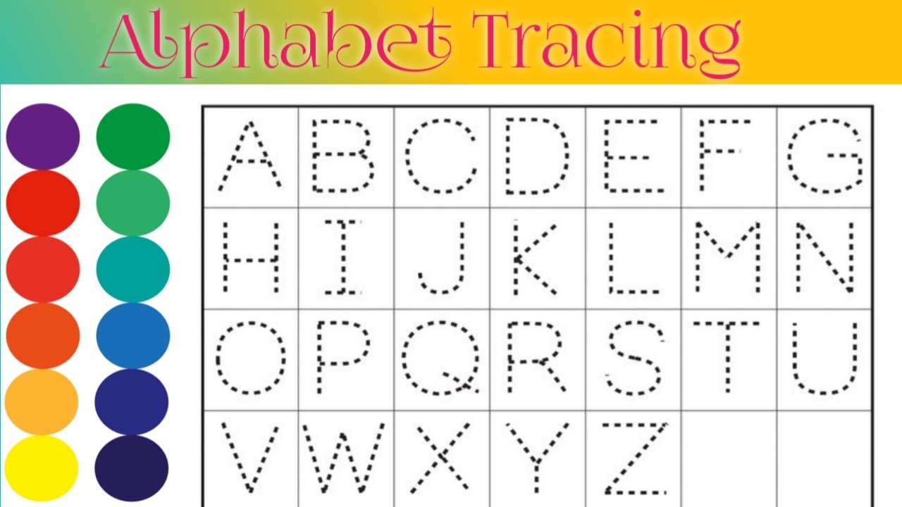 Alphabet Tracing Video For Kids | Abcd Video children's Video | How to ...