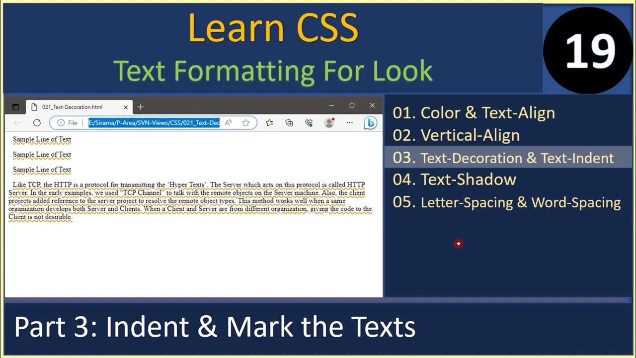 Text Look | Part 3 - Text Decoration with Wavy & Other Styles | CSS Tutorial #19 - YouTube
