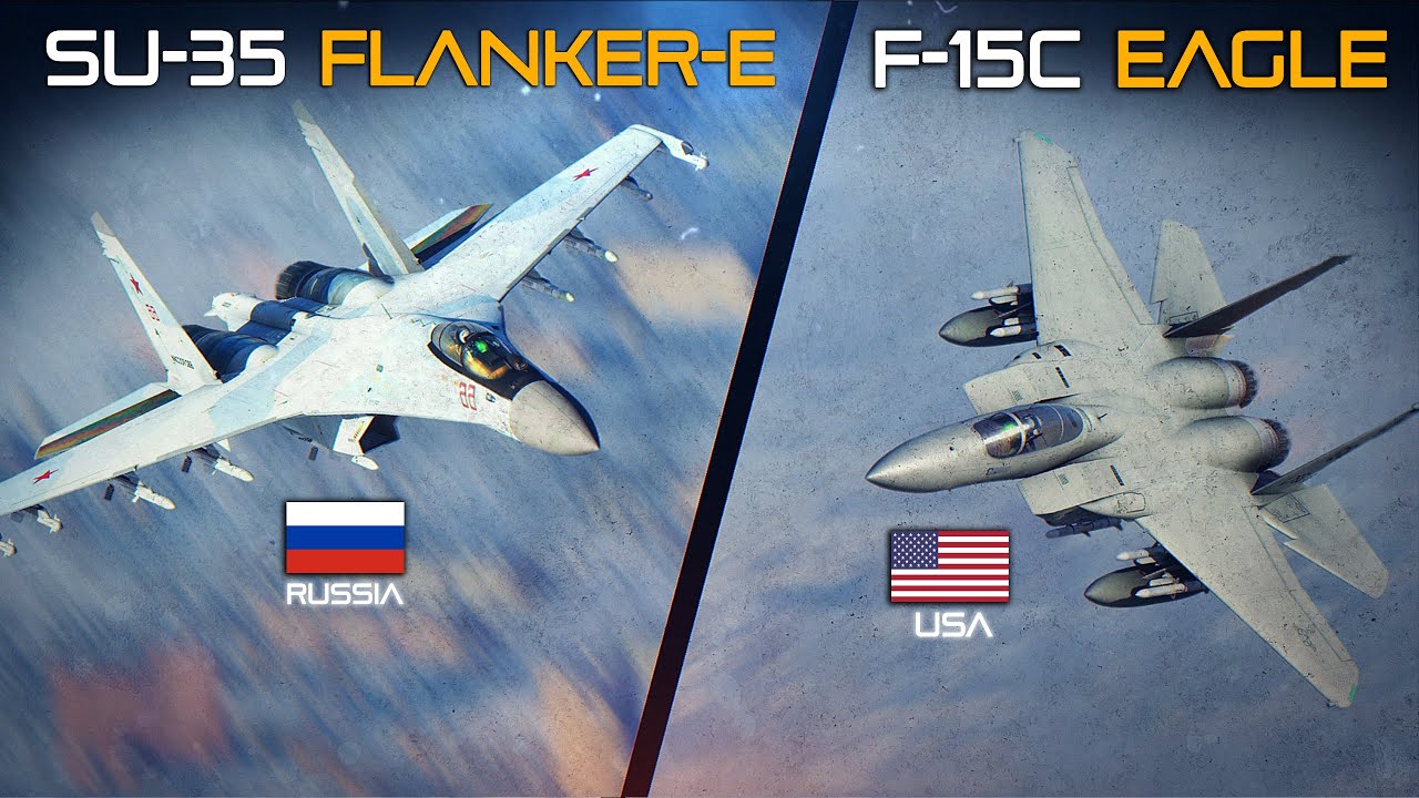 F-15C Eagle Vs Su-35 Flanker-E | BVR | Beyond Visual Range | Digital ...