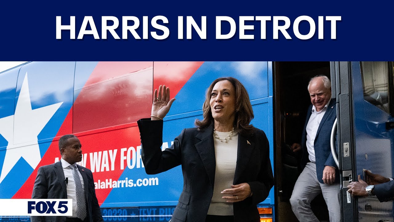 Kamala Harris holds campaign event in Detroit | FOX 5 DC - YouTube