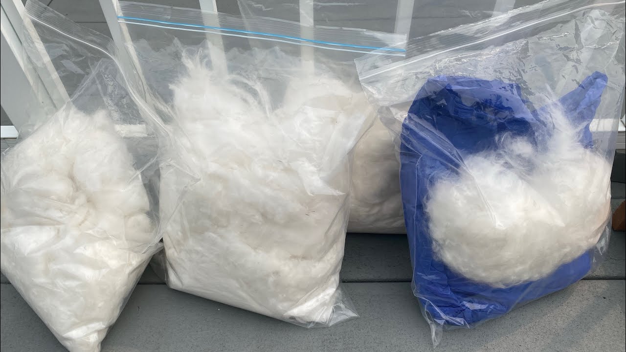 Carding with Satin Angora Rabbit Fiber to knit a Long Cowl Dress 🧶🥢 ...