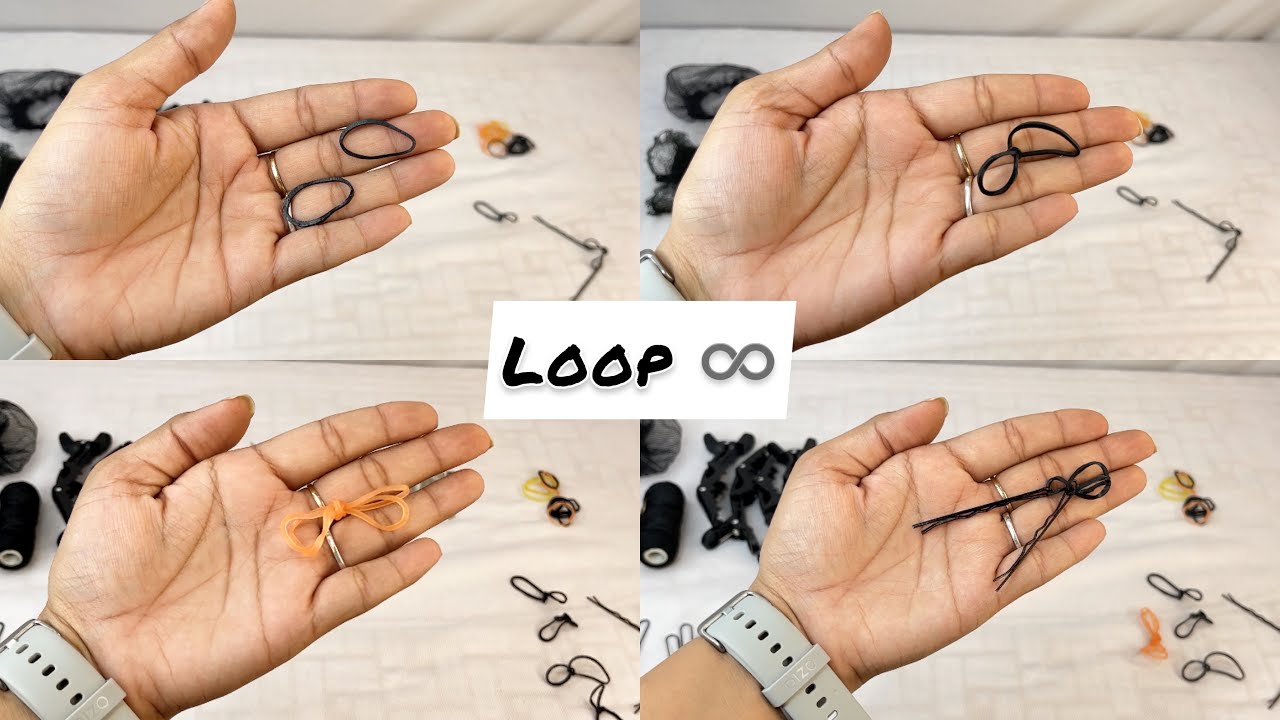 How to make a loop ♾️ / hair loop / hairs #hairstyling #hairtools #hair ...