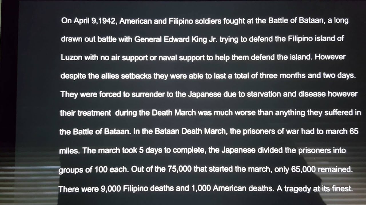 Bataan Death March Project - YouTube
