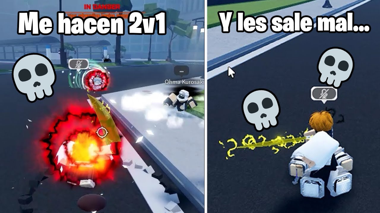 Toxico me intenta hacer 2v1 en Bleach de ROBLOX y se va DESTROZADO 💀 ...
