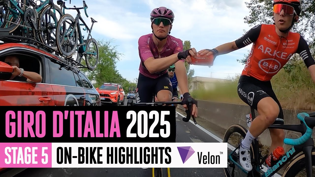Inside the Giro d'Italia 🔍 | Giro d'Italia 2025 Stage 5 on-bike ...