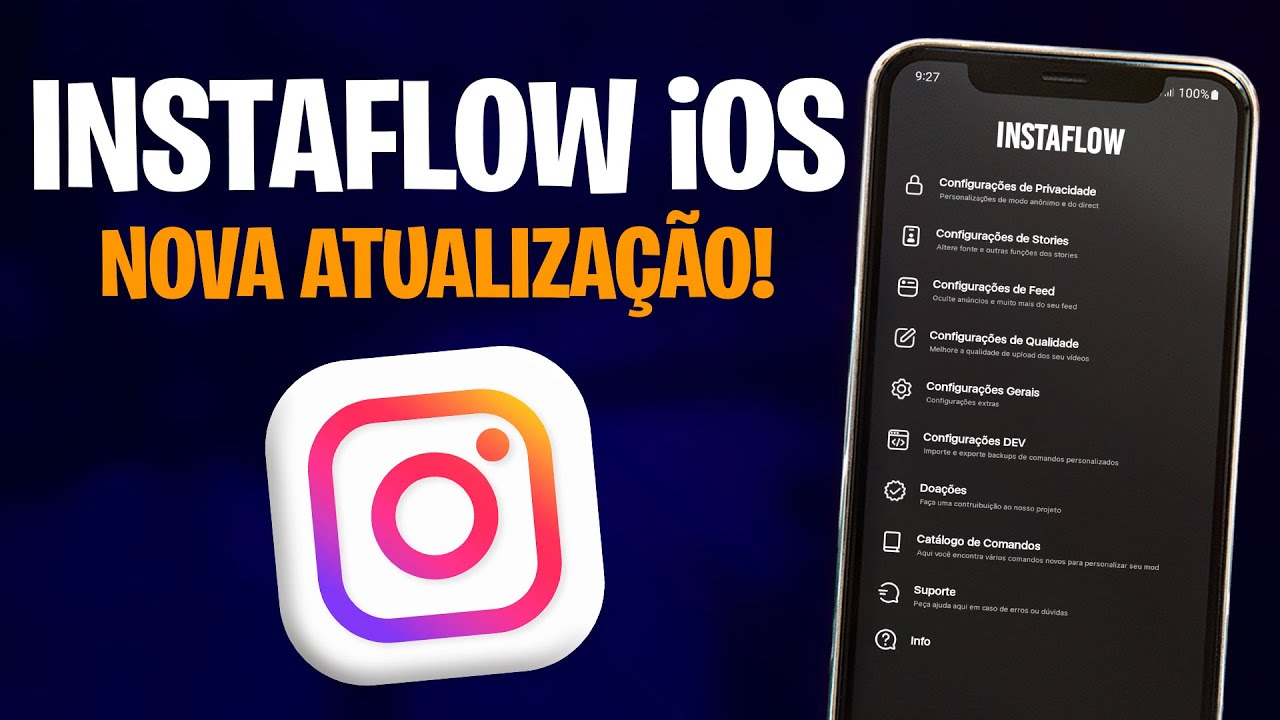 SAIU!🥳INSTAFLOW iOS ATUALIZADO COM VÁRIAS FUNÇÕES (EM PORTUGÊS) - YouTube