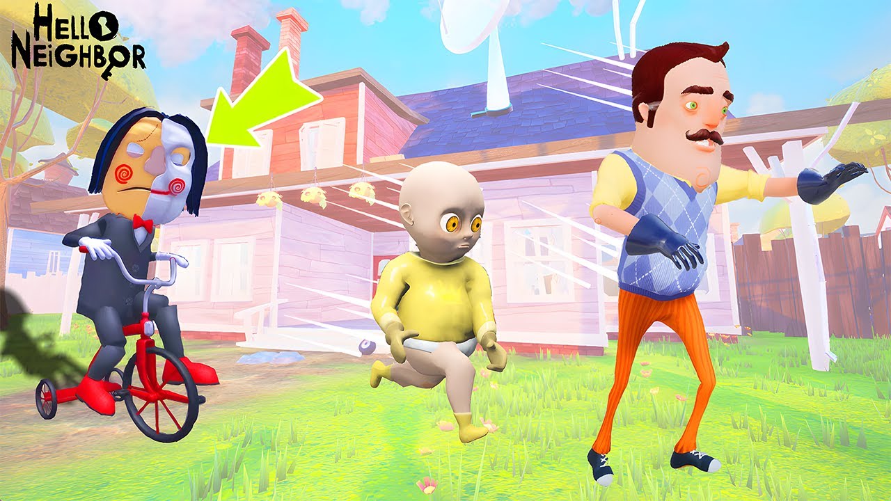 BAY WİLSON'un CANAVARI PEŞİMİZDE 😱 Hello Neighbor Baby in Yellow in ...