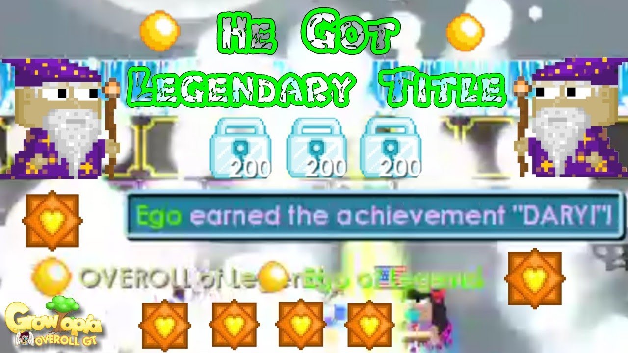 Growtopia | He Got Legendary Title - YouTube