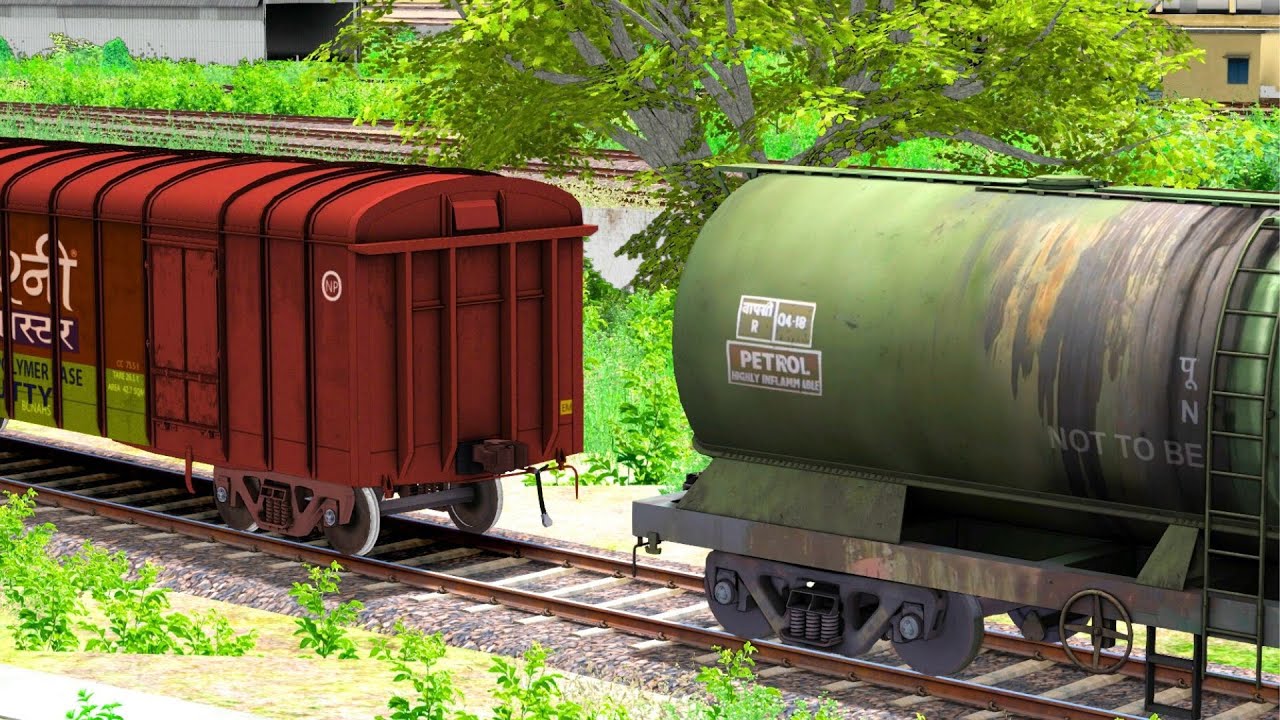 OIL TANKER Coupling ICF BCNA Coach | BUMPY RAILROAD | Train Simulator ...