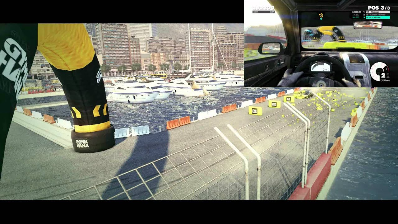 Dirt 3 Gymkhana RWD SCION tC with helmet cam [1080p] - YouTube