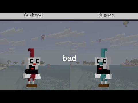 minecraft pocket edition cuphead skin pack - YouTube