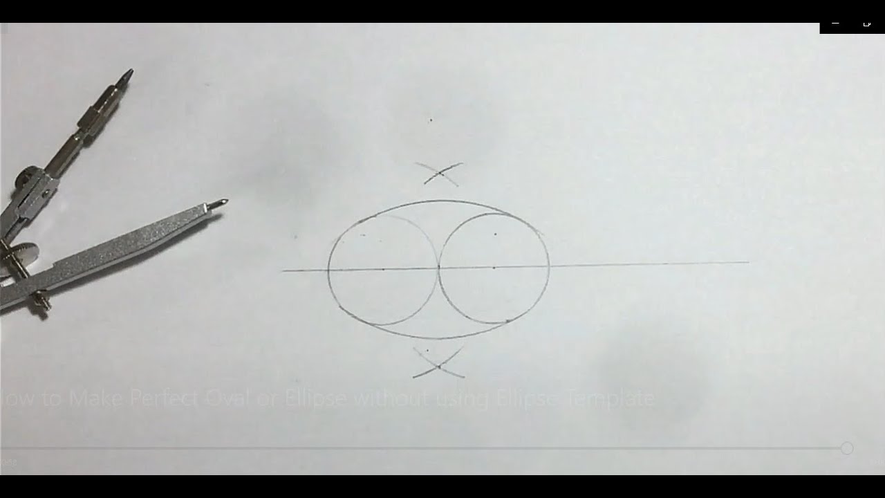 How to make Perfect Oval/Ellipse using Compass only | VJSDM - YouTube