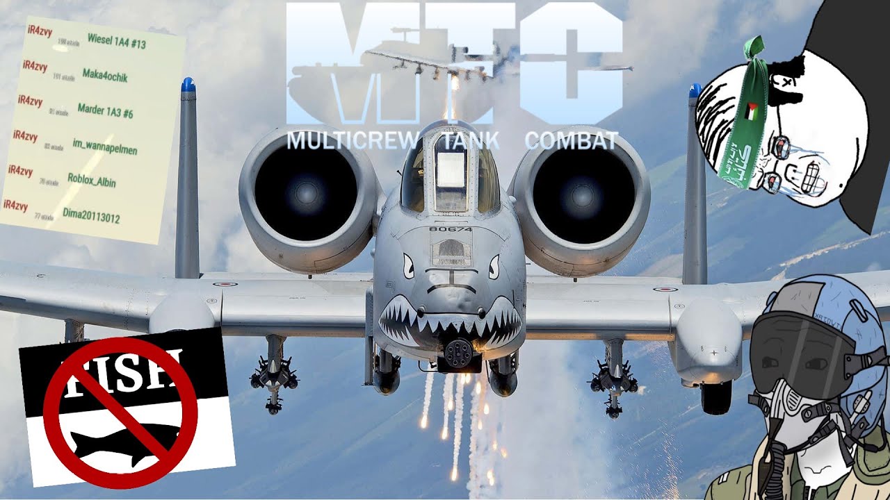 CAS is all you need | The A-10 Warthog Brrrt | Roblox Multicrew Tank ...