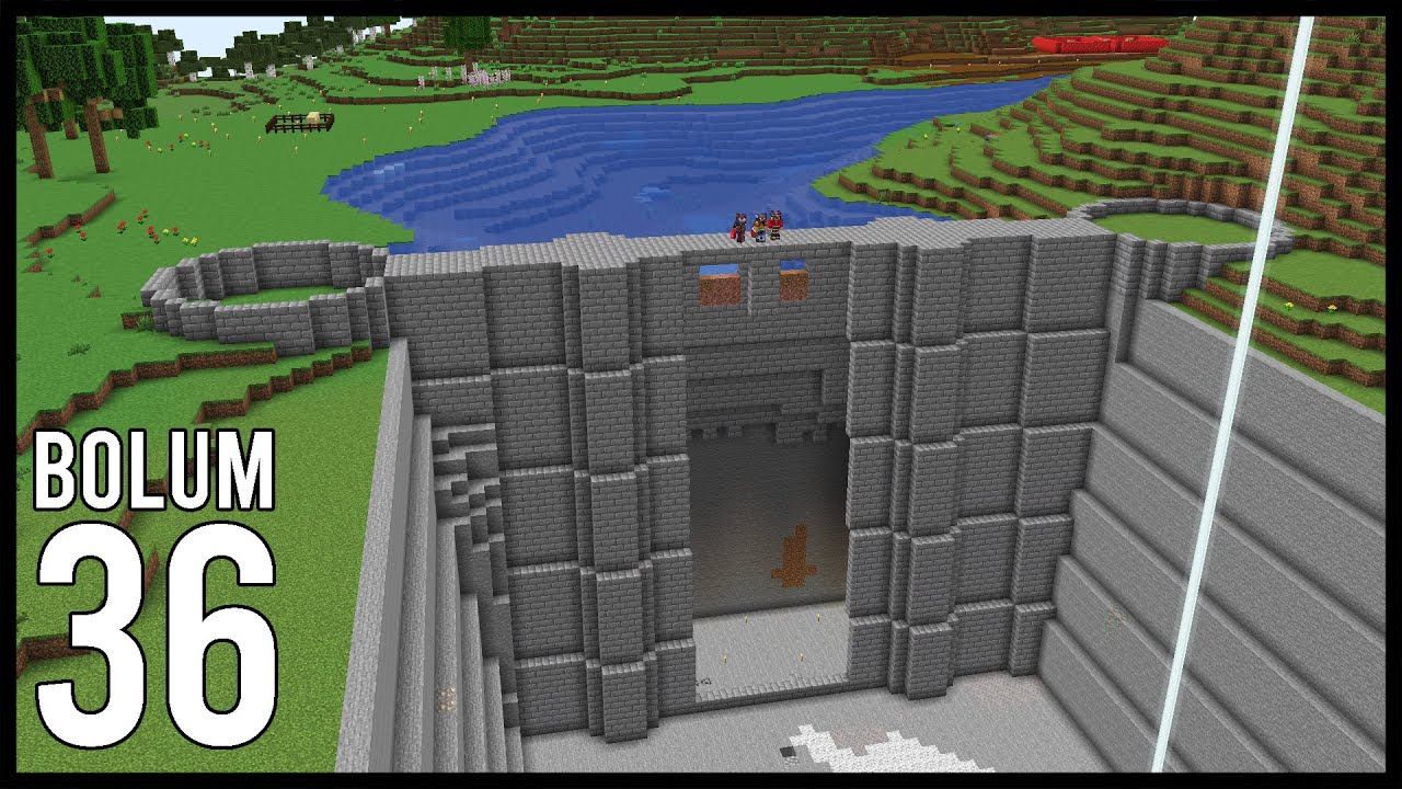 BARAJ TEMELLERİ! | Minecraft: Modsuz Survival | S9 Bölüm 36 - YouTube