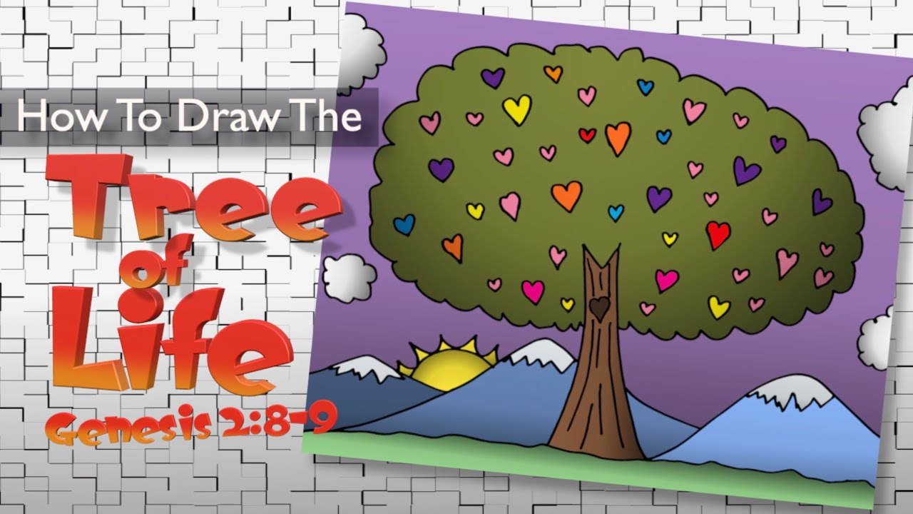 How to Draw the Tree of Life ️ the Bible ️ Easy ️ Step by Step ️ ...