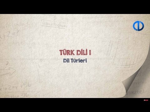 TÜRK DİLİ I - Ünite 1 Konu Anlatımı 2