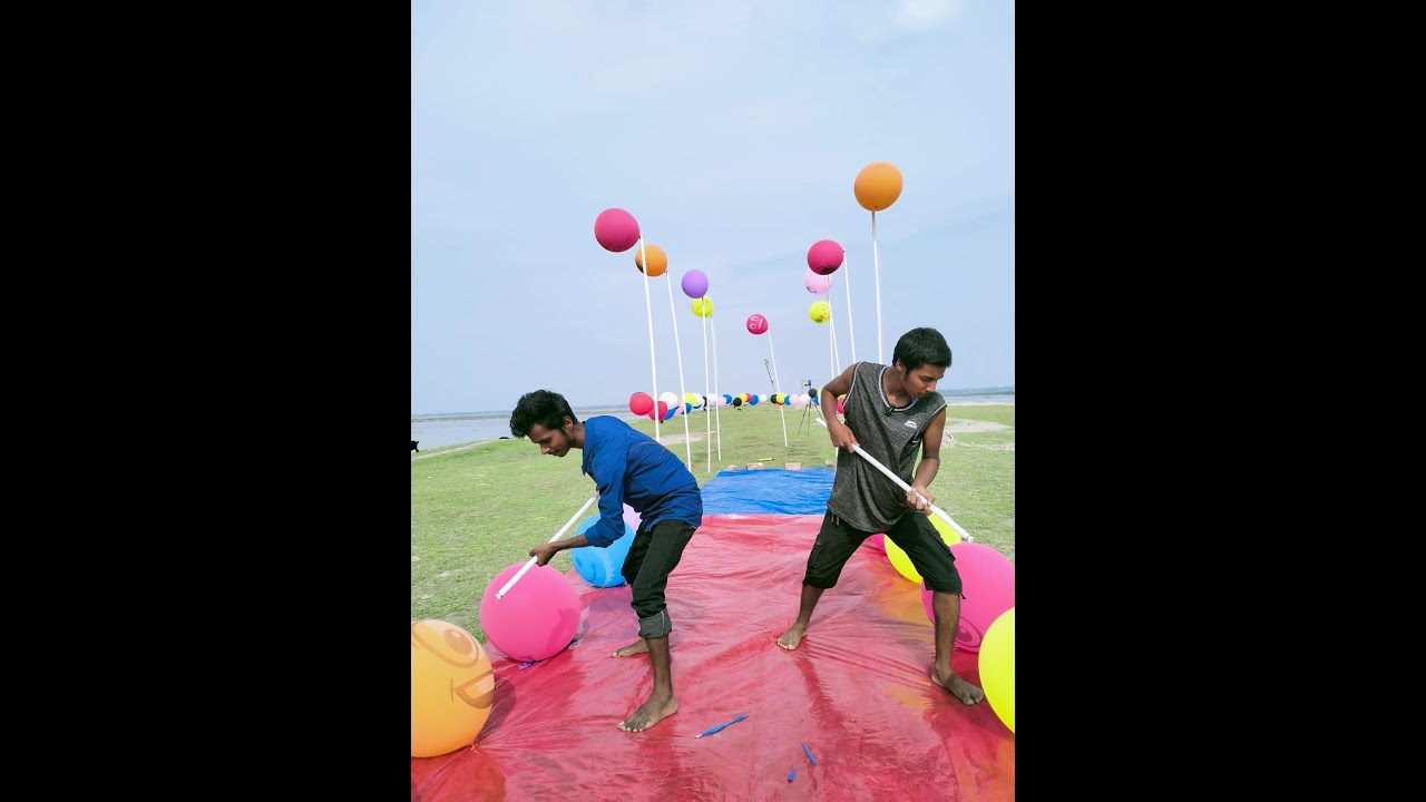 Balloon Popping Challenge Race - Balloon games - YouTube
