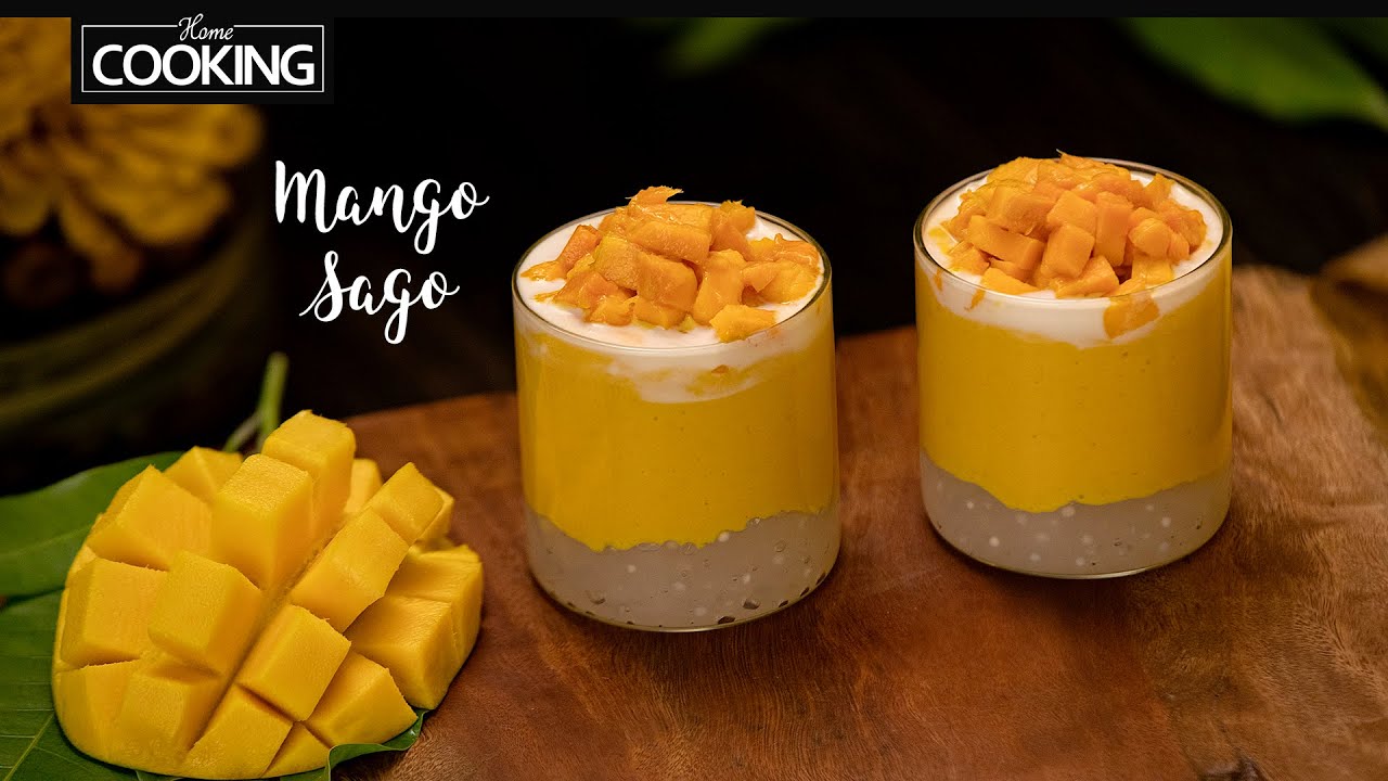 Mango Sago Recipe | Mango Tapioca Dessert | Refreshing Summer Drink ...