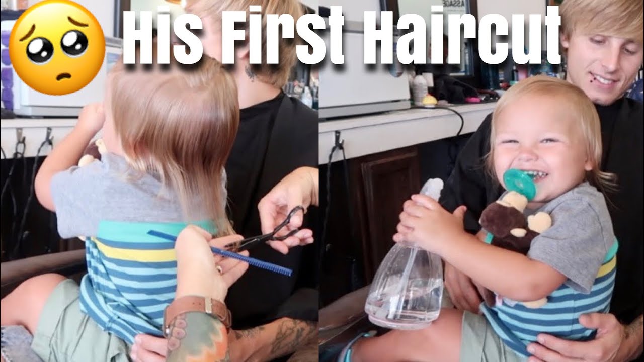 Baby's First Haircut!! (Matching haircuts with daddy) *cuteness ...