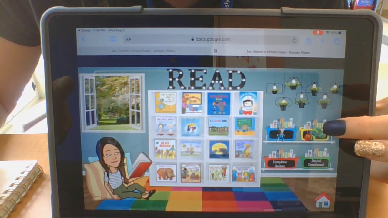 How to access the Google Classroom library for DEAR time - YouTube