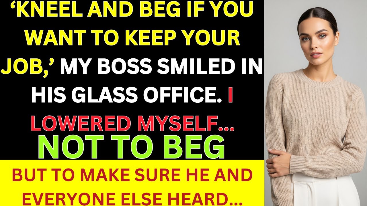 My Boss Told Me To Kneel Down And Beg If I Wanted To Keep My Job - He ...