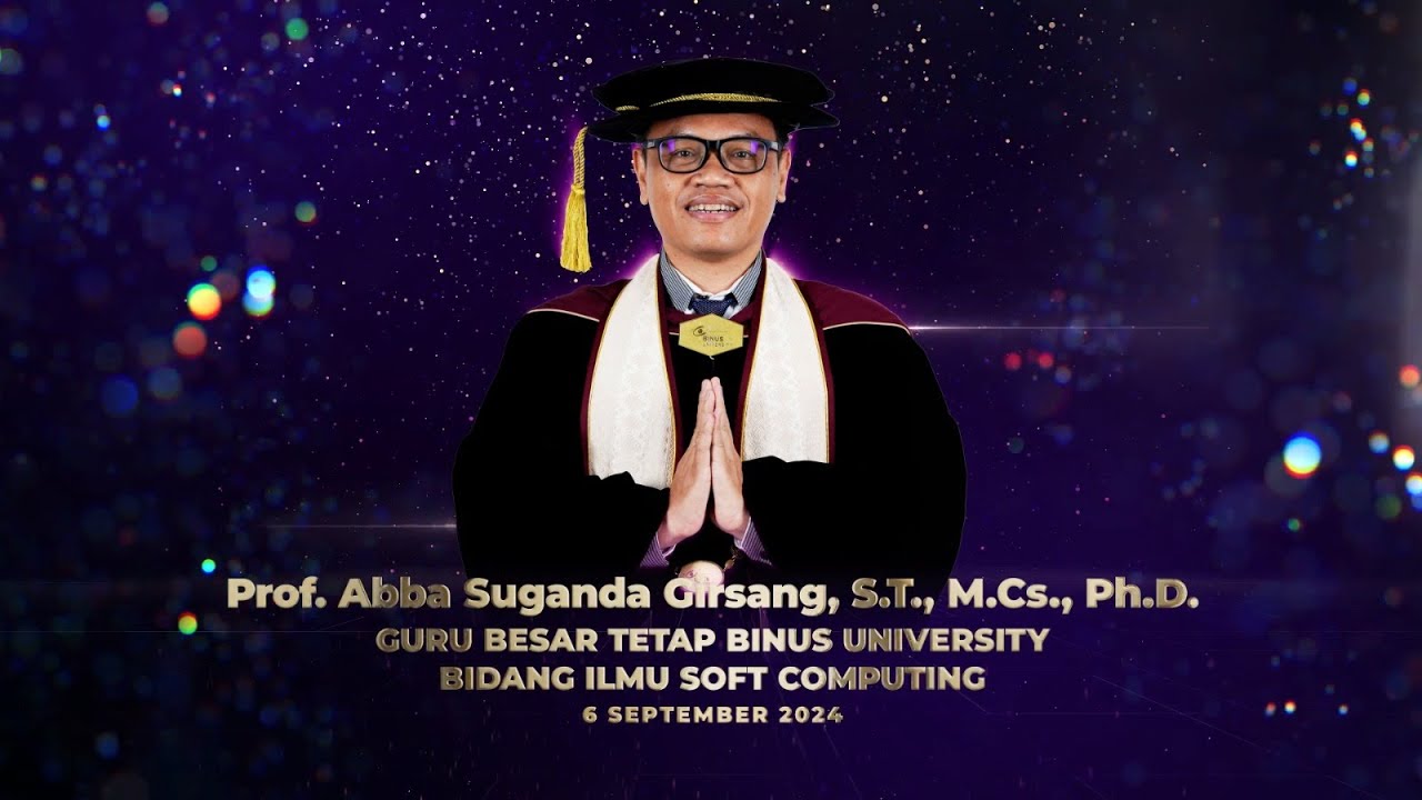 Pengukuhan Guru Besar Prof. Abba Suganda Girsang, S.T., M.Cs., Ph.D. - YouTube