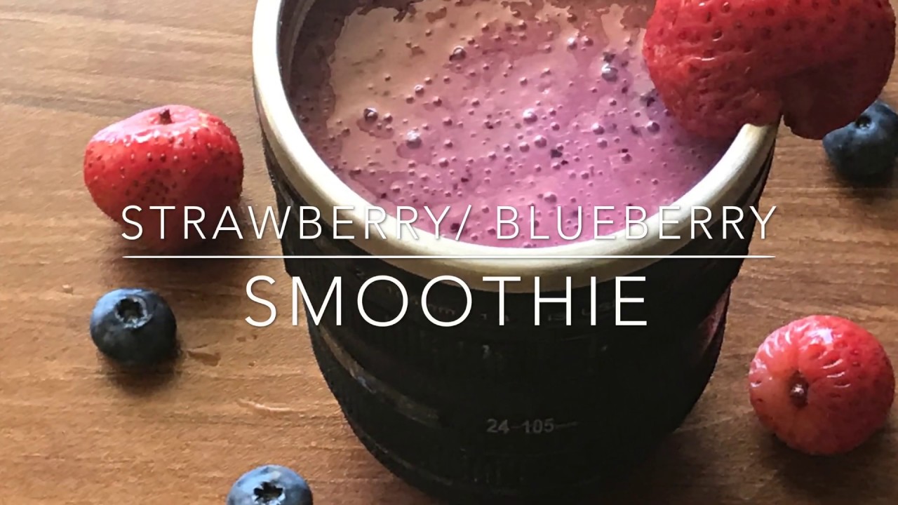 STRAWBERRY/BLUEBERRY SMOOTHIE|Rama Traditional Instant Recipes - YouTube