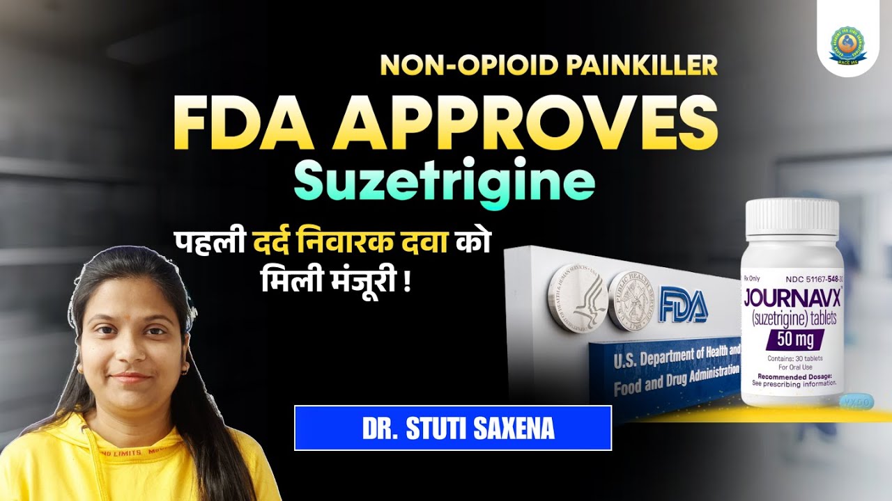 FDA Approves Non- Opioid Painkiller Journavx (suzetrigine) | Dr. Stuti Saxena - YouTube