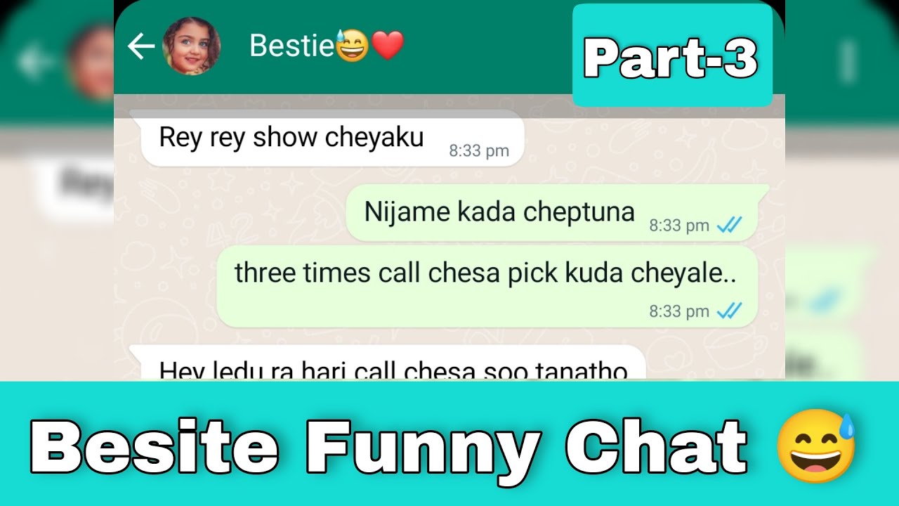 Part-3|| Bestie Funny Cute Chatting 😍 || Must Watch || Text Lover ...