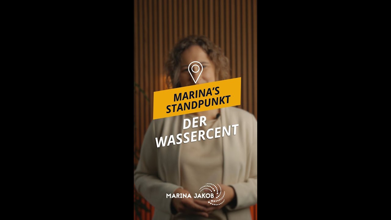 Streit um den Wassercent! Was nun? - Marinas Standpunkt - YouTube