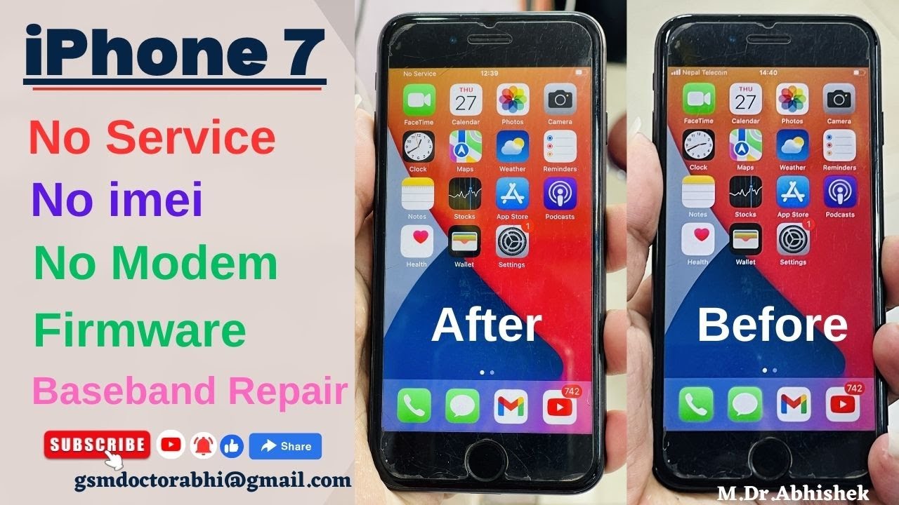 iPhone 7 & 7 Plus No Service | No Signal | No IMEI | No Modem Frimware ...