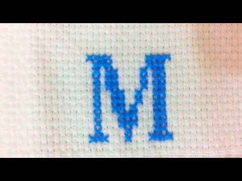 ETAMİN/KANAVİCE “M” HARF İŞLEME | Hand Embroidery