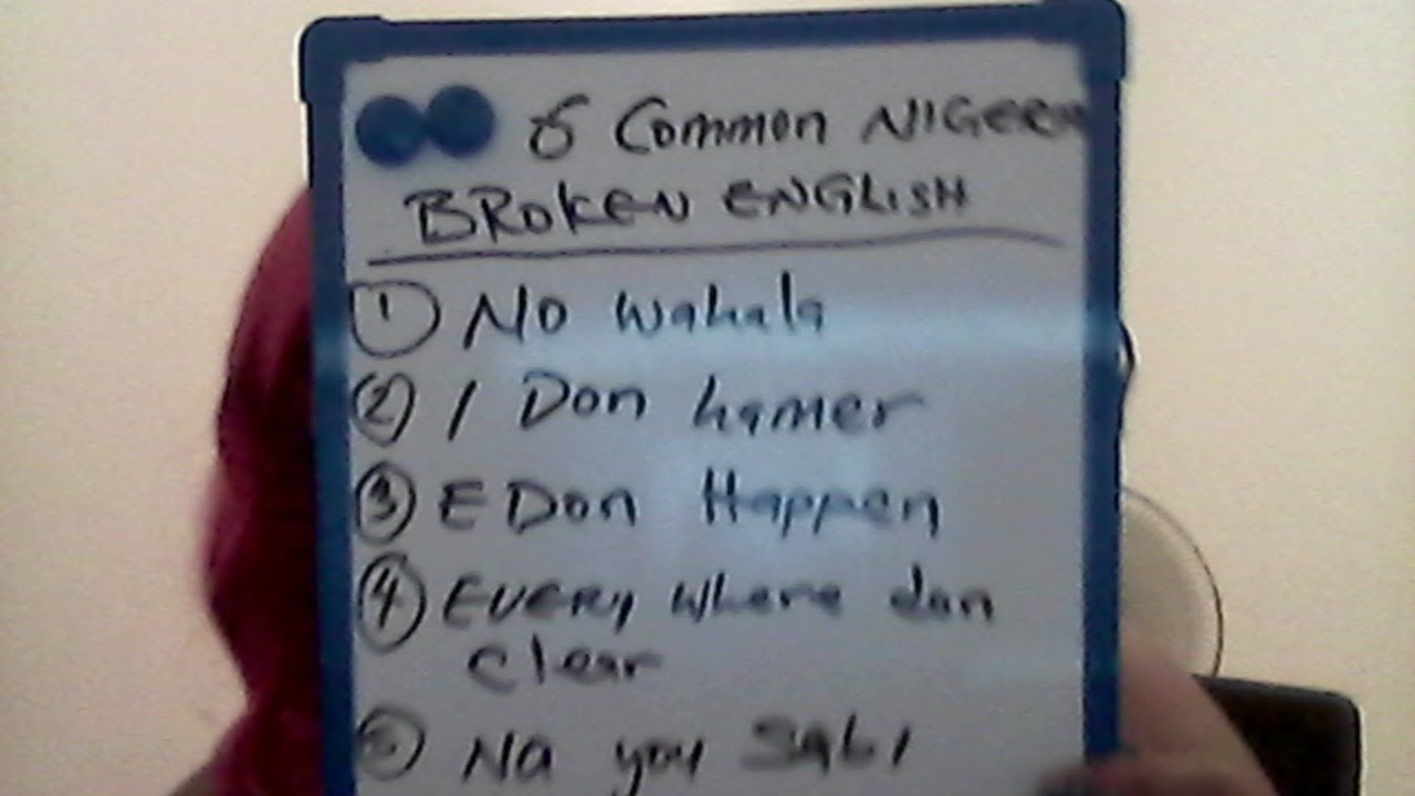 I WAS BORN SPEAKING BROKEN ENGLISH and this are the common words - YouTube