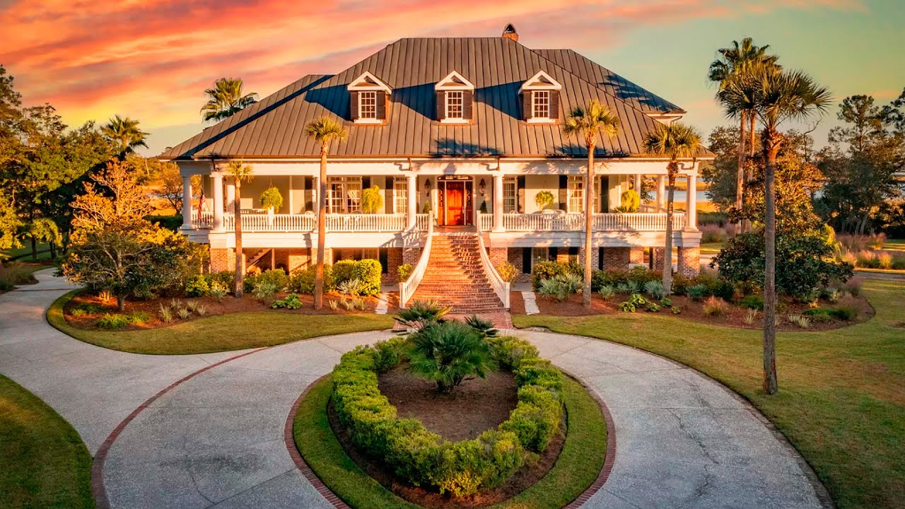 Luxurious and expensive mansion in South Carolina. House tour for ...