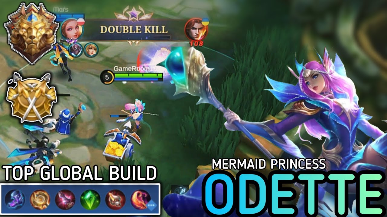 Odette Gameplay Top Global Best Build 2023 Epic Skin Mermaid Princess ...