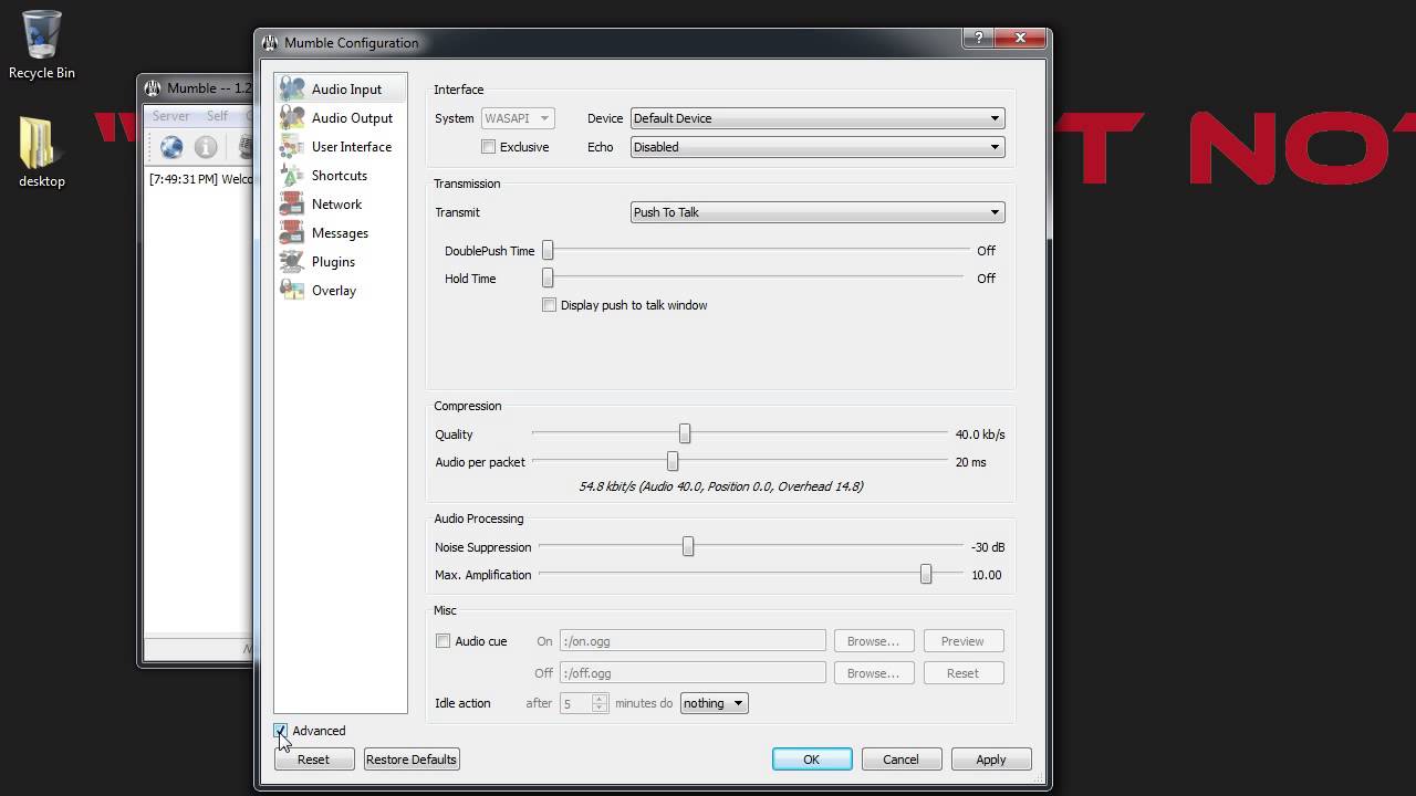 Mumble Setup Tutorial - YouTube