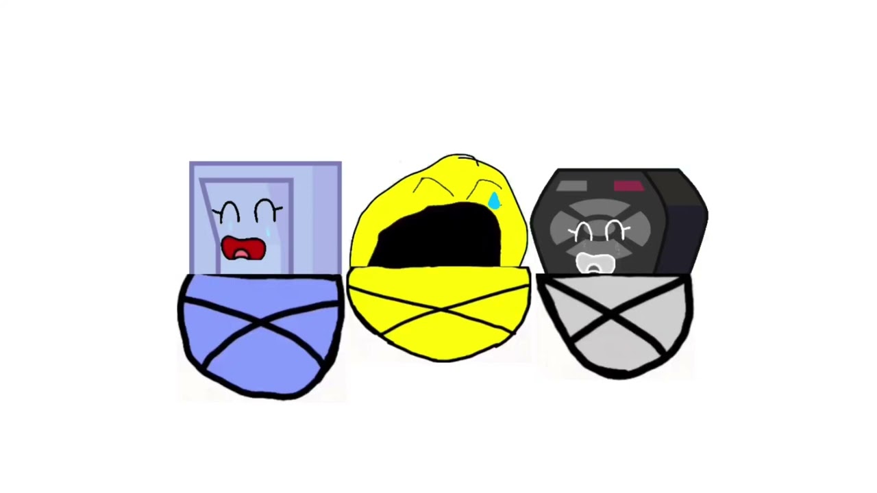 Liy Yellow Face & Remote Turned Into Babies BFDI - YouTube