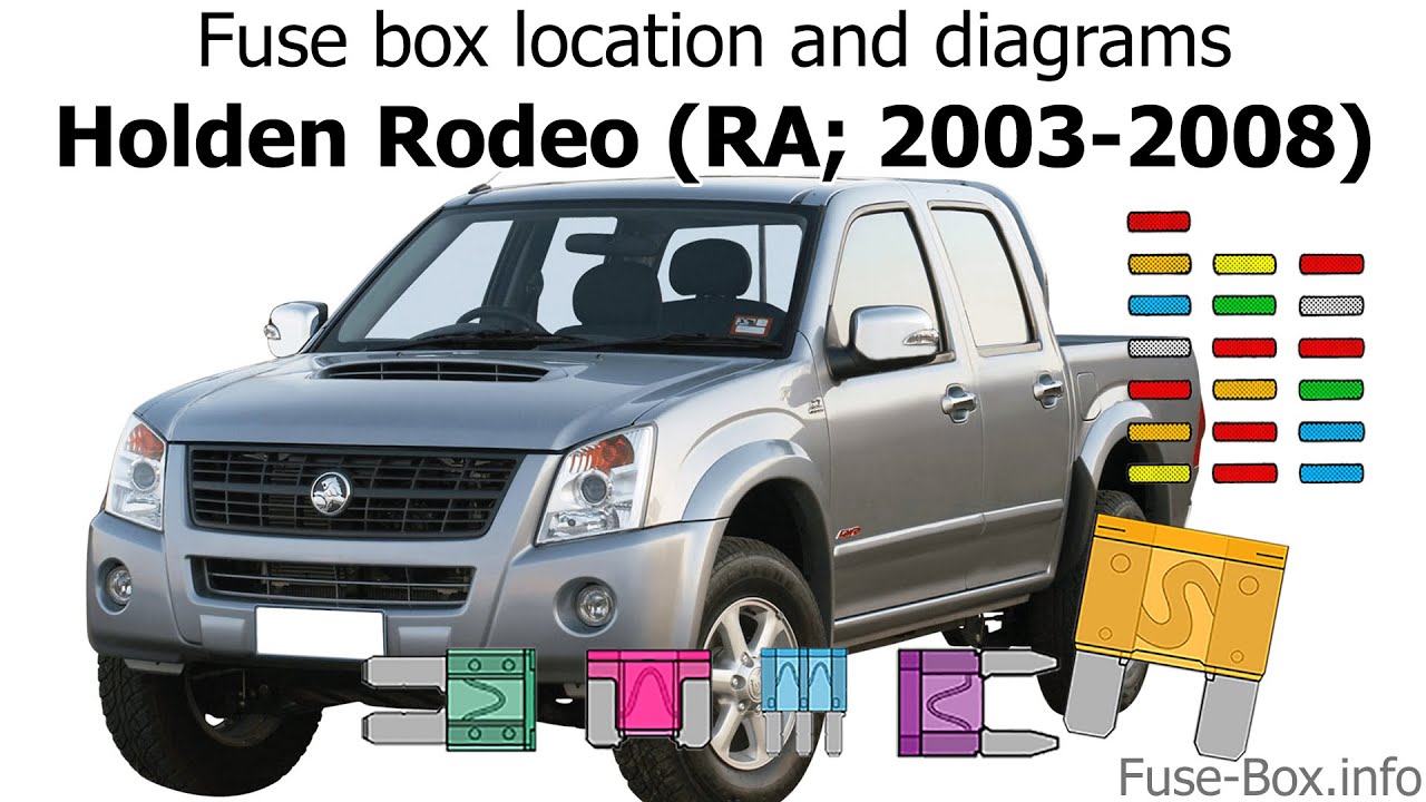 Fuse box location and diagrams: Holden Rodeo (RA; 2003-2008) - YouTube