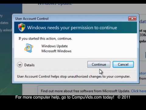 Windows Vista - Updating Windows Vista - YouTube