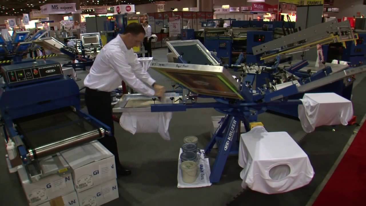 M&R Kruzer entry-level manual screen printing press from DCC - YouTube
